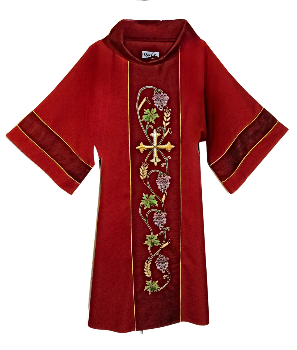 Hand Embroidered Silk Blend Dalmatic – MDS Church Supplies